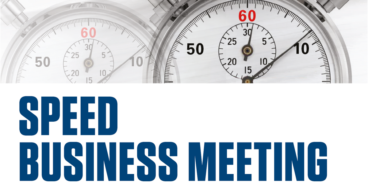 The first virtual Speed Business Meeting or how to handle eight ...